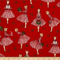 Retro Christmas Fabric - Etsy