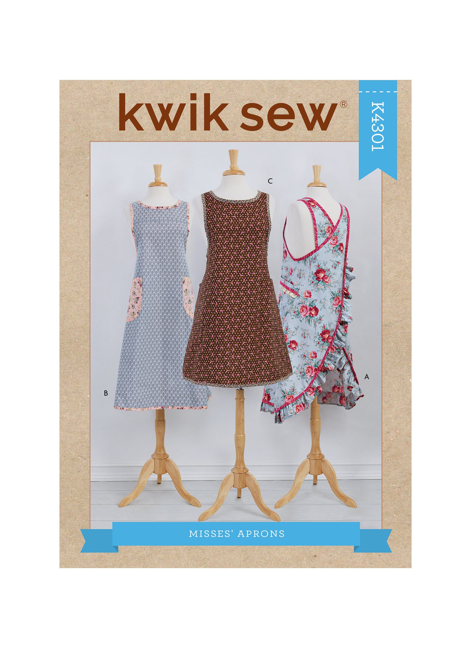 Vintage Style Wrap Around and Smock Aprons Pattern by Simplicity/kwik ...