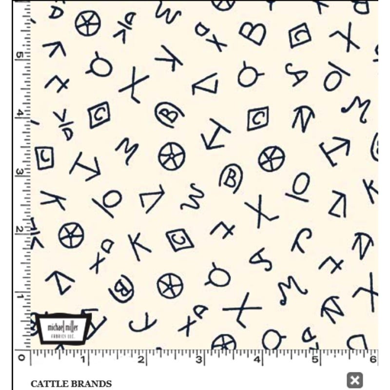 Western Brands on Fabric - Etsy