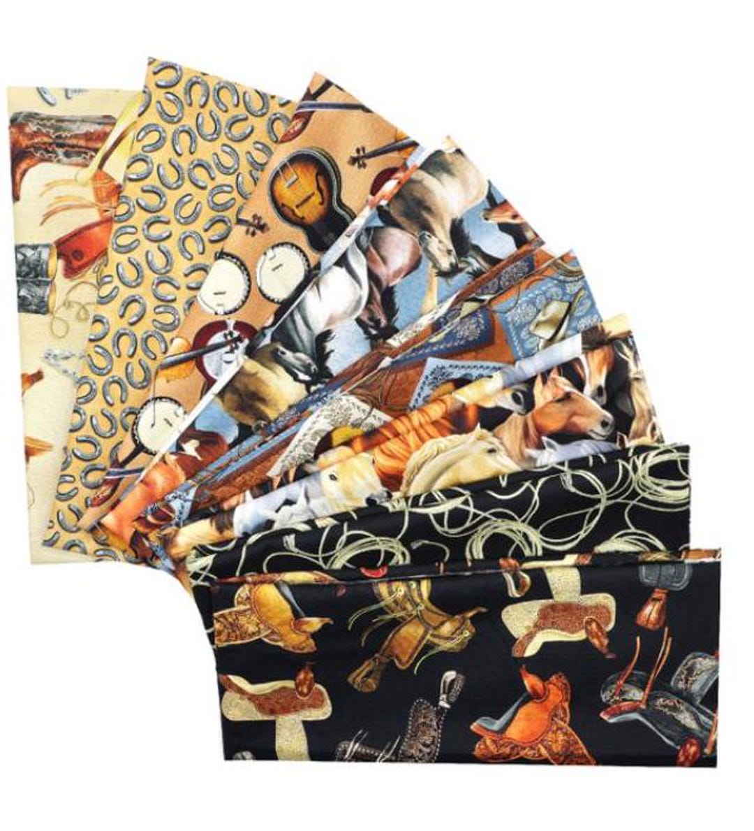 Yellowstone Rodeo Western Collection 8 Half Yard or 8 Fat Quarter Pre ...
