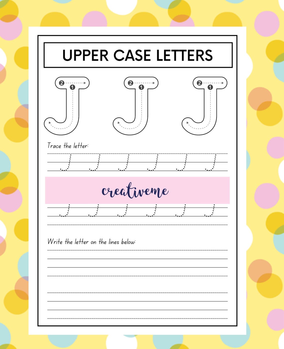 A-Z Handwriting Practice: Uppercase & Lowercase Tracing (PDF Download ...