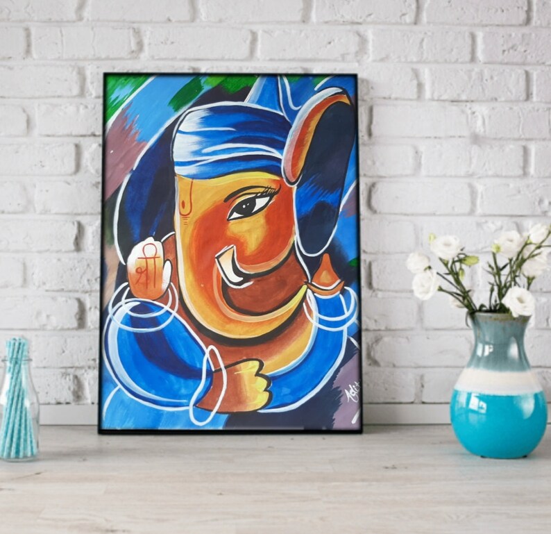 Lord Ganesha Digital Print - Etsy