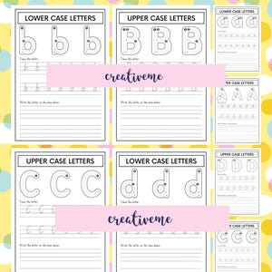 A-Z Handwriting Practice: Uppercase & Lowercase Tracing (PDF Download ...