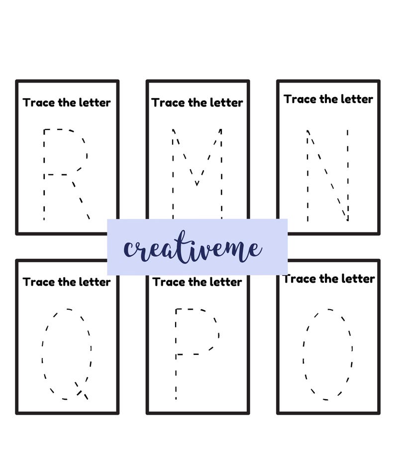 A to Z Letter Tracing Worksheets for Kids (digital Download) - Etsy