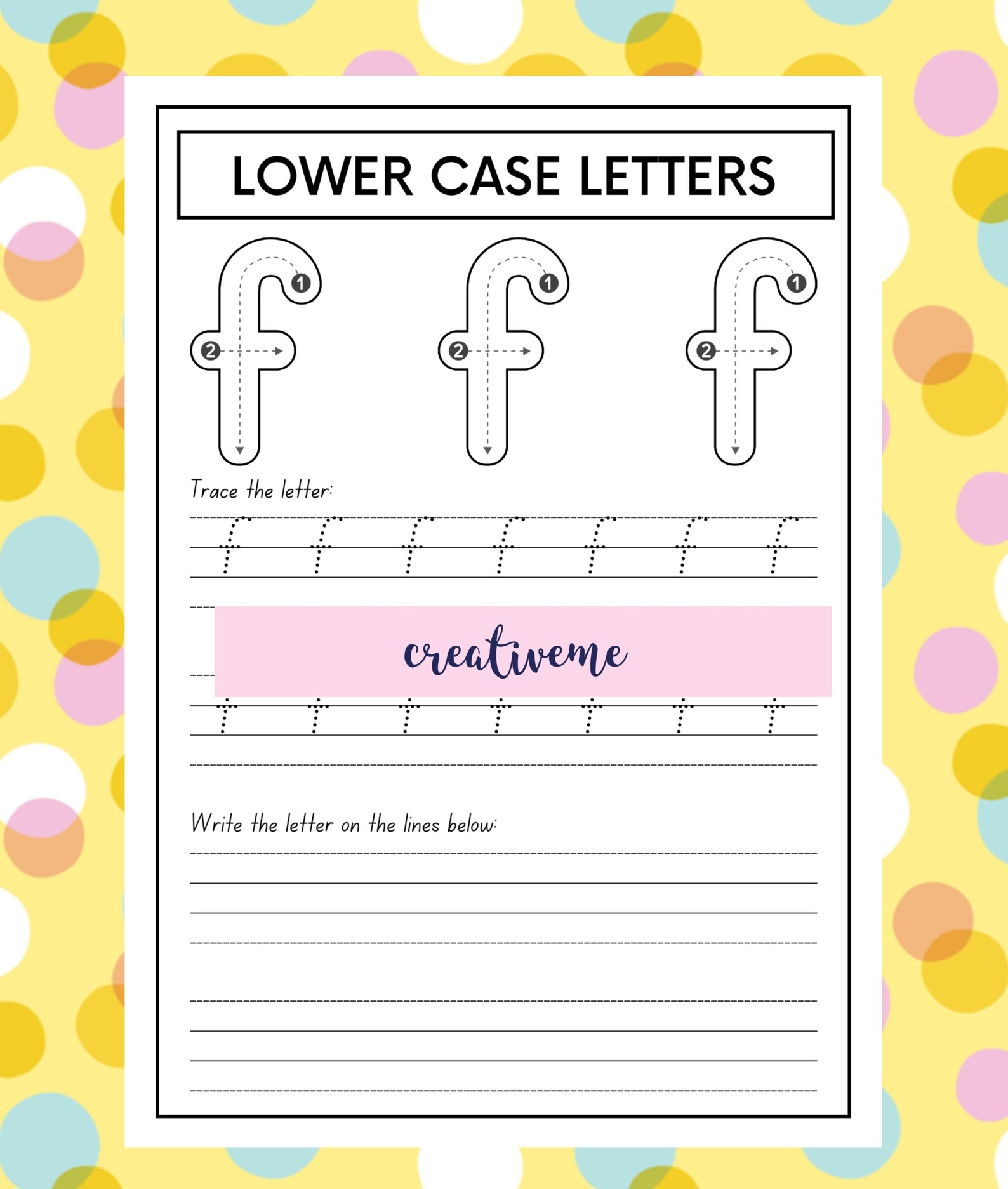 A-Z Handwriting Practice: Uppercase & Lowercase Tracing (PDF Download ...