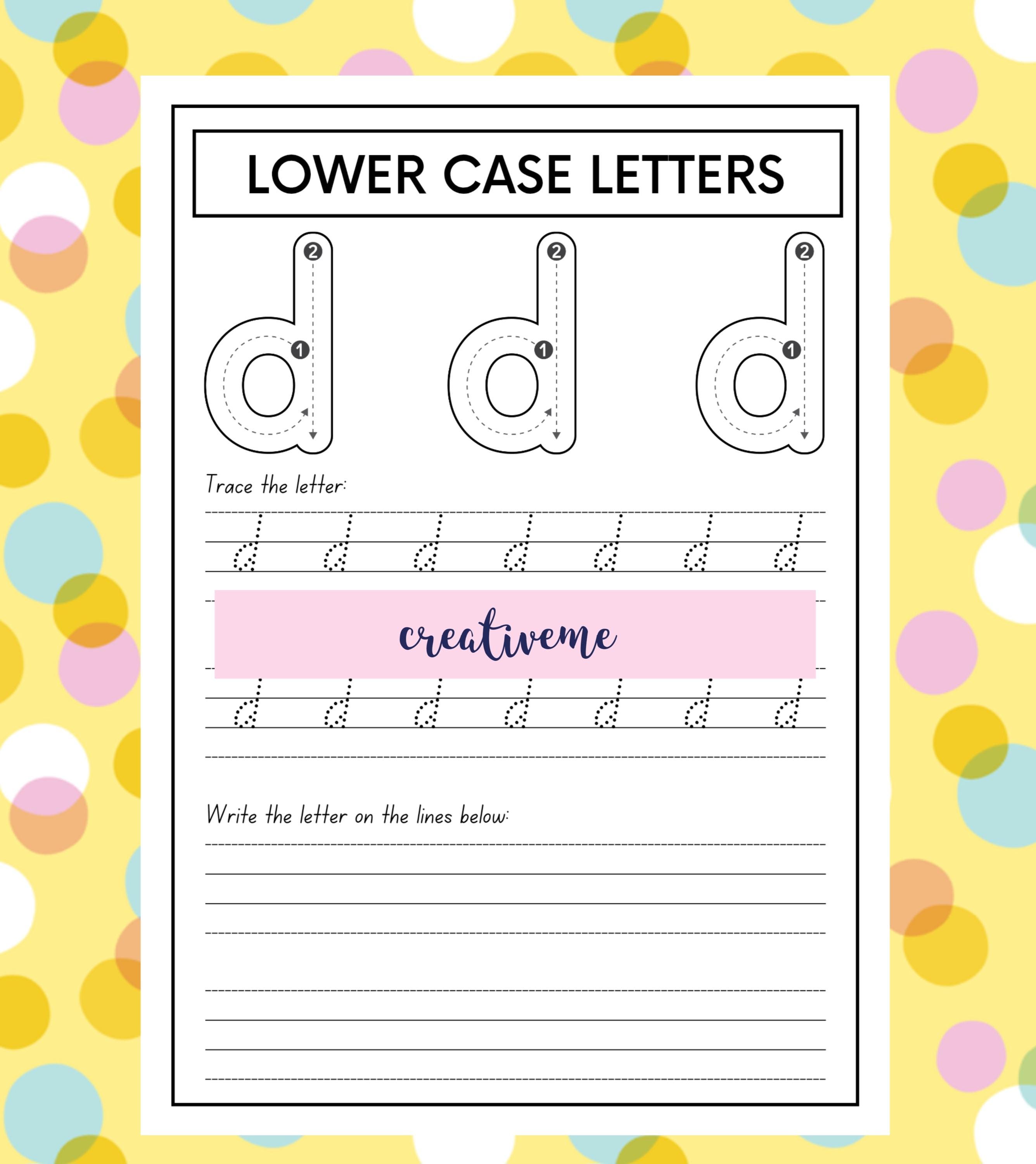 A-Z Handwriting Practice: Uppercase & Lowercase Tracing (PDF Download ...