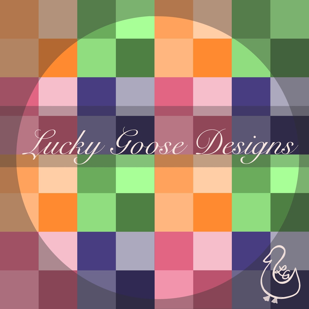 Colorful Checkerboard PNG – Seamless Grid Pattern (digital Download) - Etsy