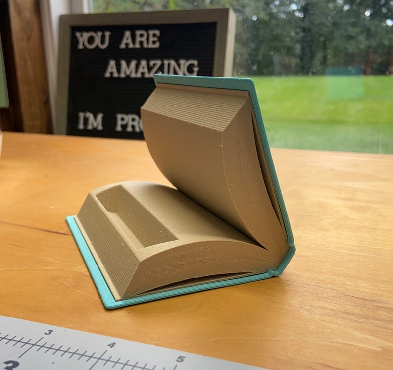 Open Book Phone Stand Show Your Passion for Reading With - Etsy