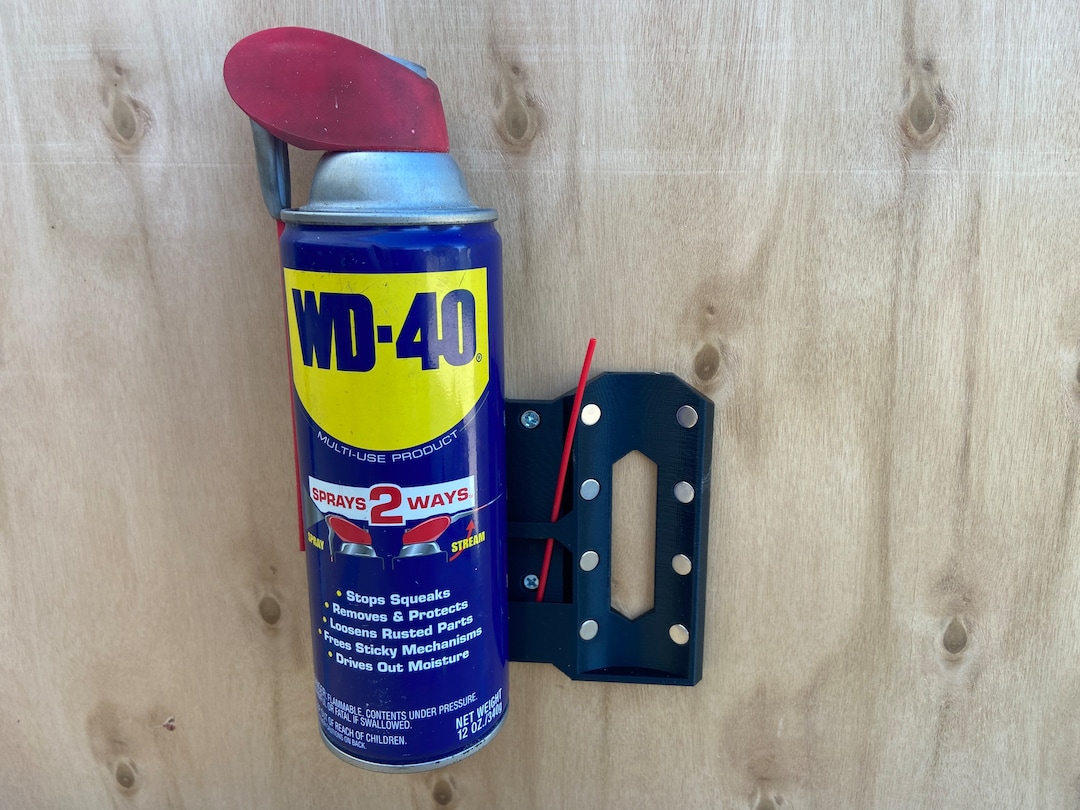Heavy Duty Magnetic Spray Can Holder – Low Profile, Easy Install, Wall ...