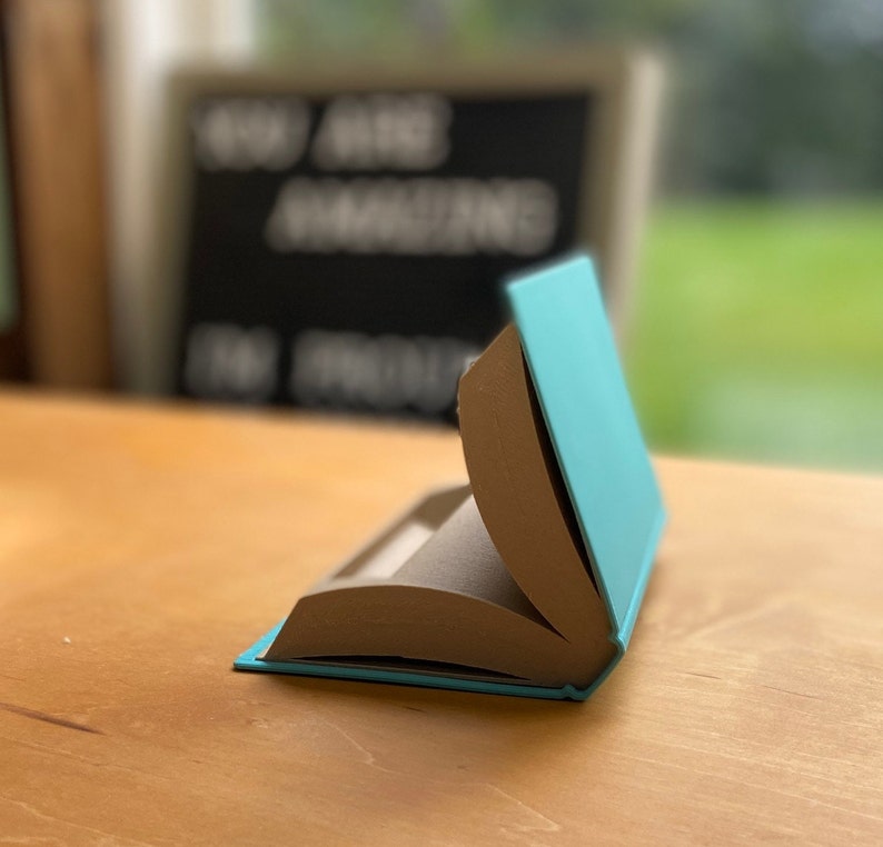 Open Book Phone Stand Show Your Passion for Reading With - Etsy