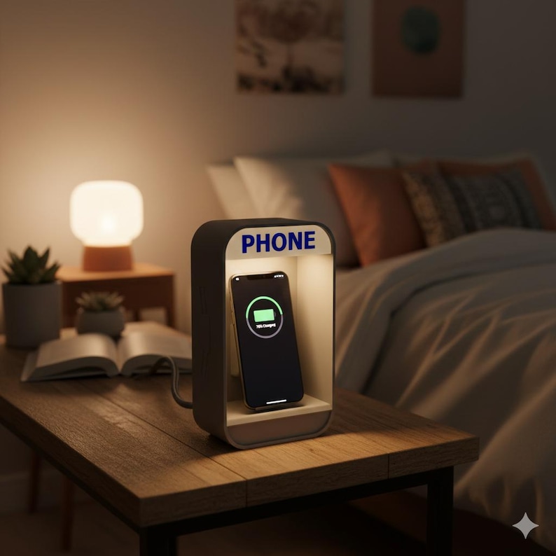 Retro Pay Phone Wireless Phone Charger With LED Lights - Etsy