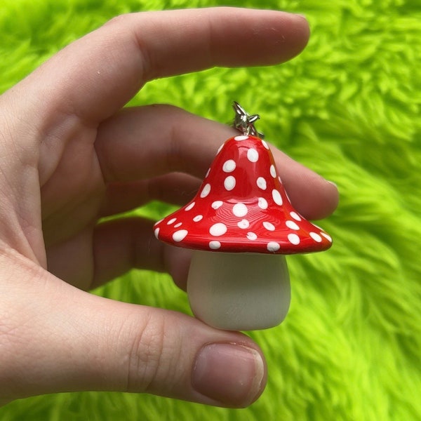 Mushroom Keychain - Etsy
