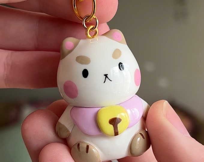 Puppycat Stash Keychain Polymer Clay Stash Jar Kawaii Cute Cartoon Cat ...