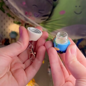 Finn Stash Jar Keychain | Polymer Clay Stash Jar Cartoon Cute Keychain ...