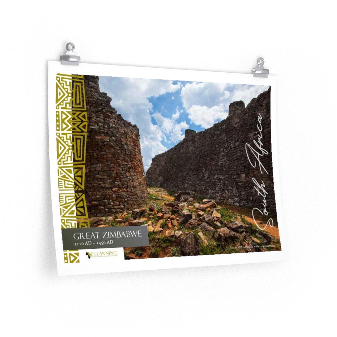 African History Poster: Great Zimbabwe | African History | Black ...