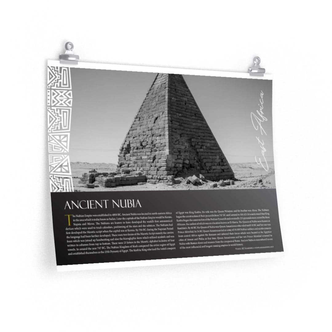African History Poster: Ancient Nubia (black and White) - Etsy