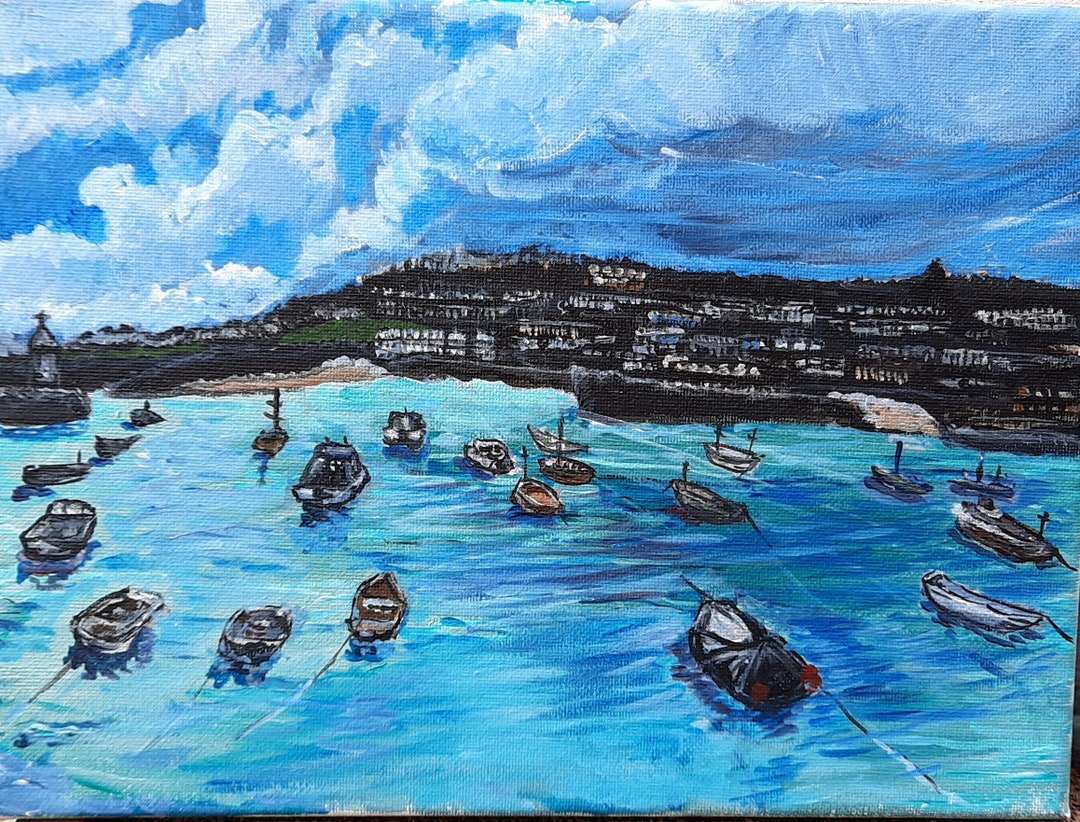 St Ives Fine Art Print From Original Acrylic Painting - Etsy