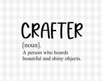 Crafter Definition Svg - Etsy