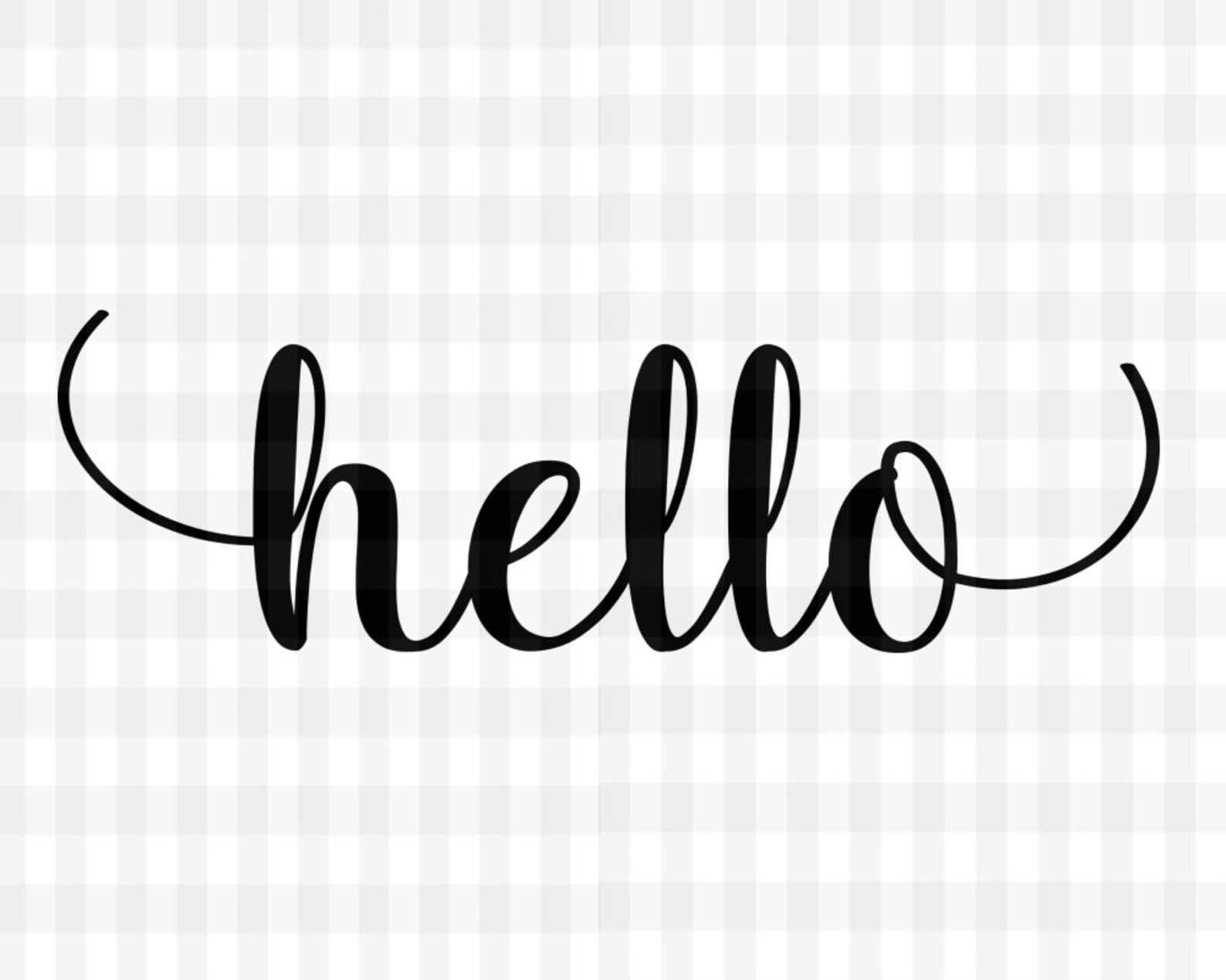 Hello Svg File, Svg Saying, Home Decor, Front Door Decor, Hello Design ...