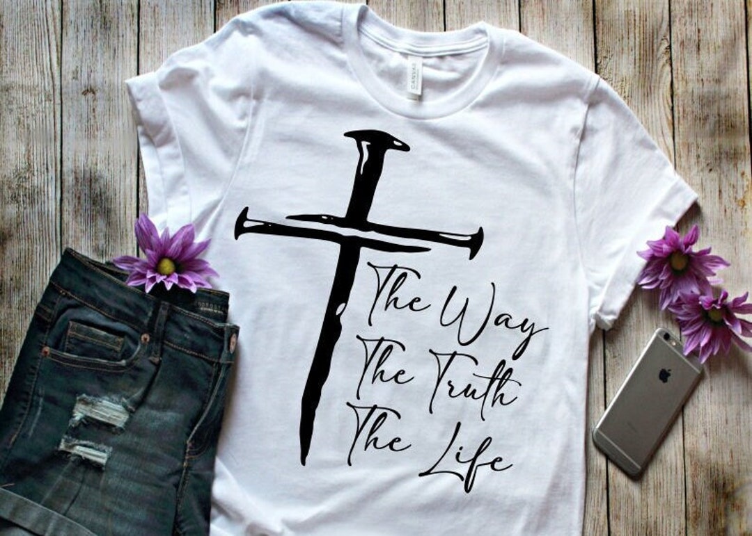 The Way Truth Life SVG PNG: Christian Cross Image (digital Download) - Etsy