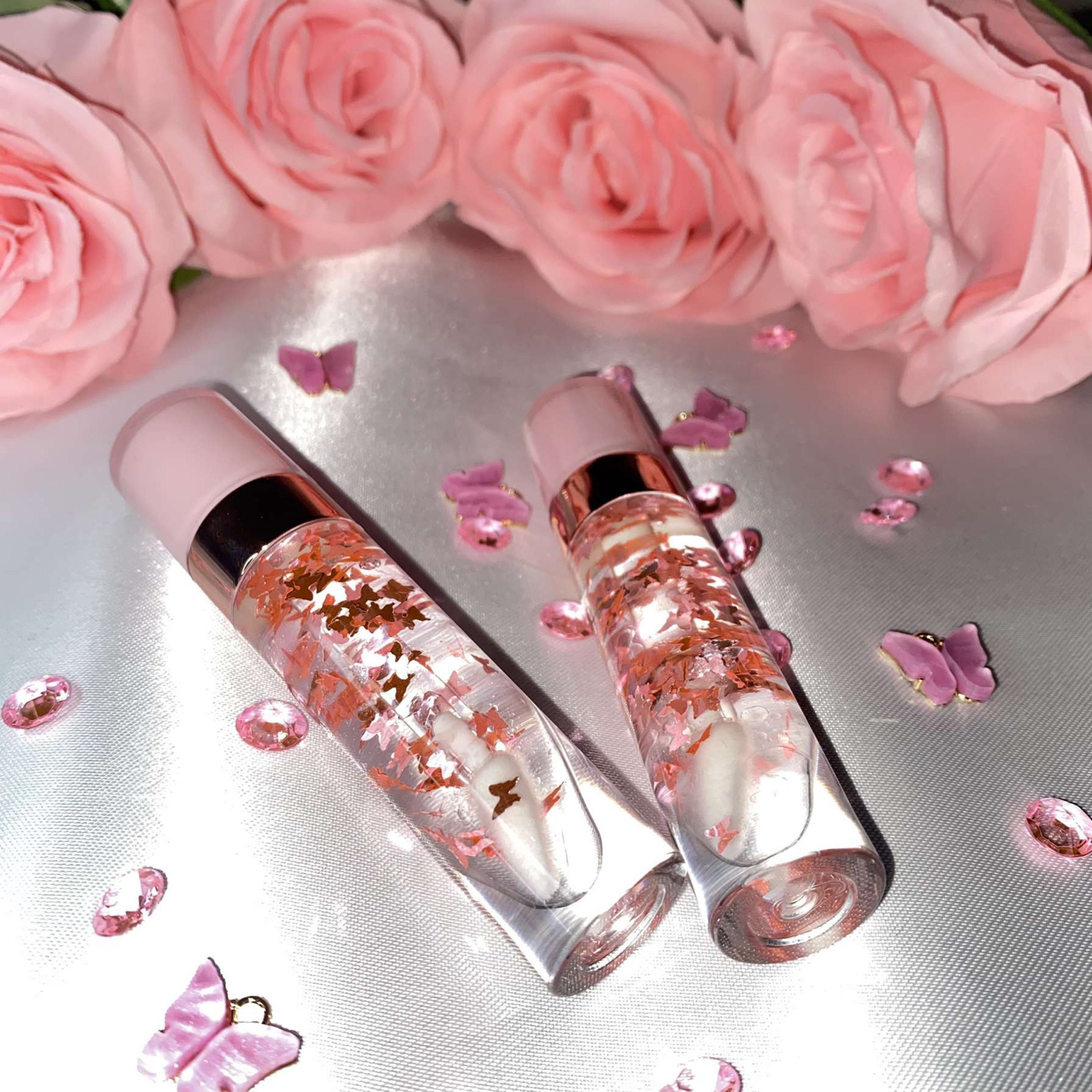 Rose Gold Butterfly Lip Gloss Etsy
