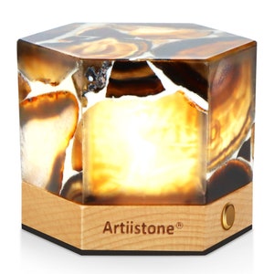Agate Night Light Crystal Stone Lamp Hand Carved Gem Lights - Etsy UK
