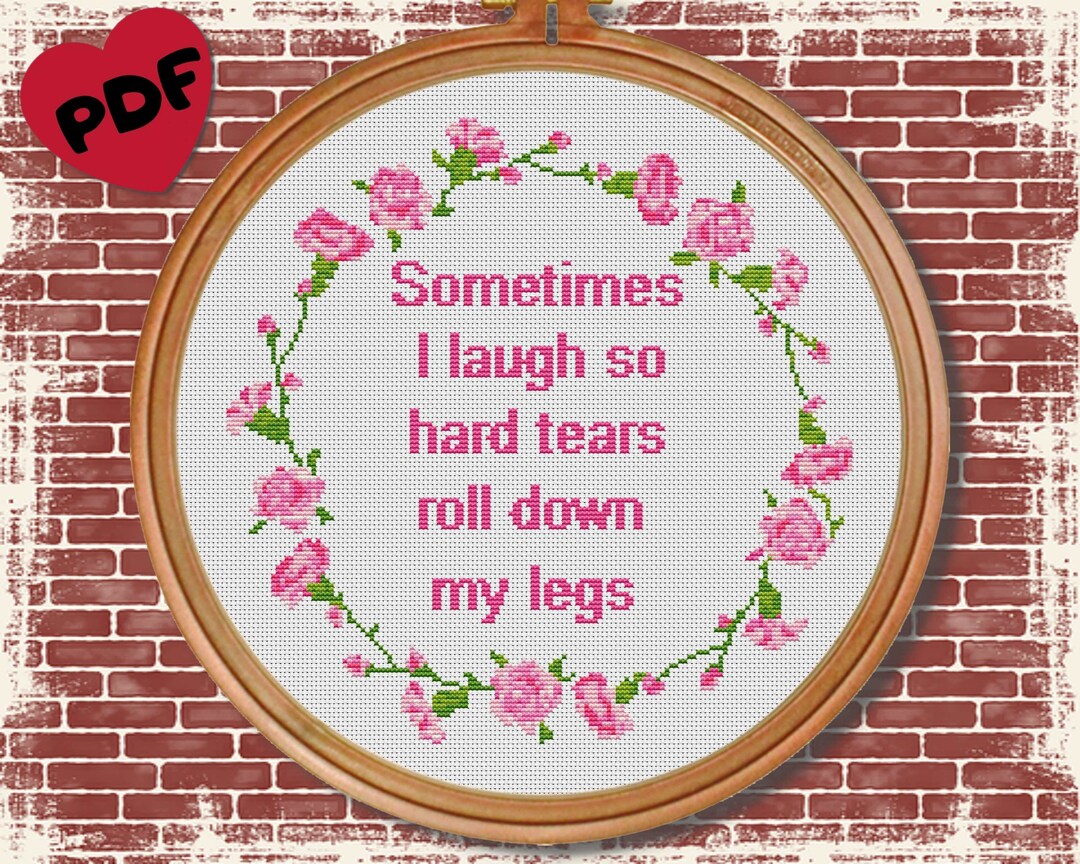 A veces me río tan fuerte que las lágrimas corren por mis - Etsy España