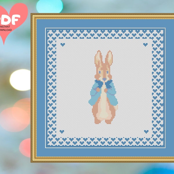 Peter Rabbit Cross Stitch Pattern - Etsy Australia