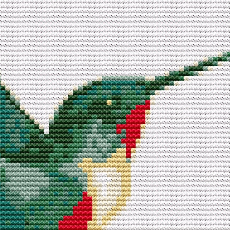 Hummingbird Fast and EASY BEGINNERS Counted Cross Stitch Pattern ...