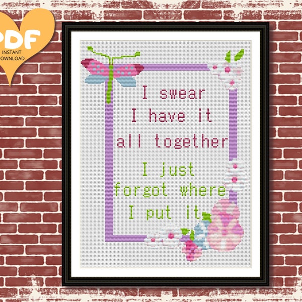 Swear Embroidery - Etsy