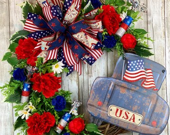 Labor Day Wreath - Etsy