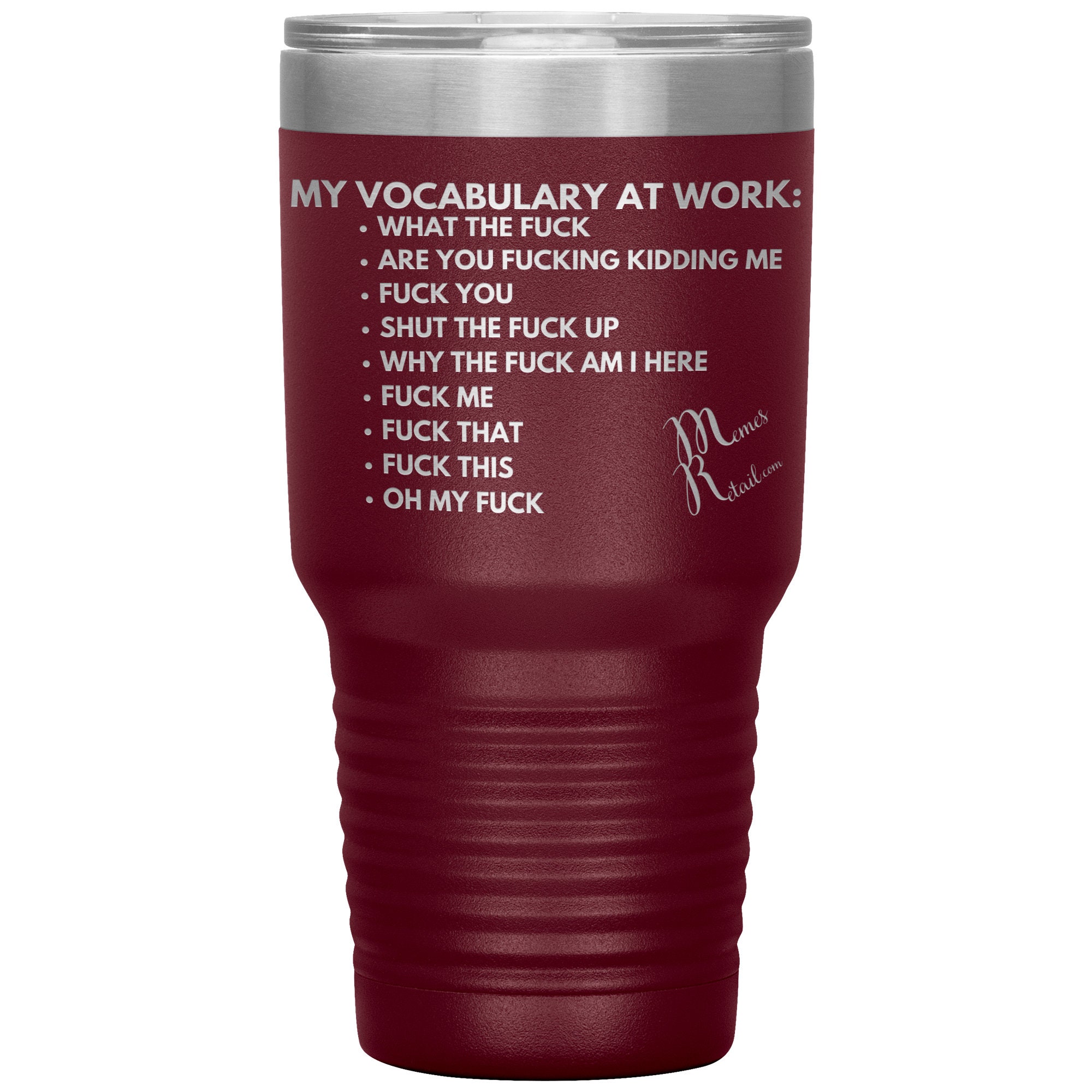 My Vocabulary at Work... Tumblers - Etsy