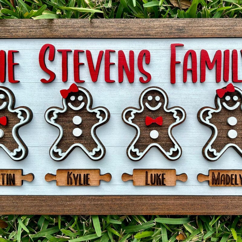 Gingerbread Family - Etsy