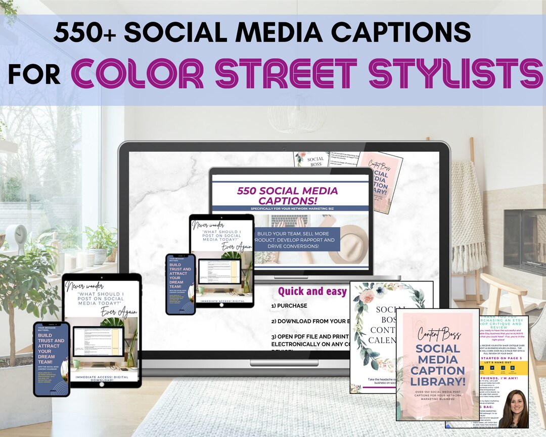550 Color Street Social Media Captions | Color Street Stylist Social ...