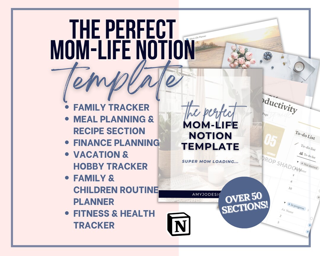 Notion Template for Moms | the Ultimate Notion Dashboard for Mom Life ...