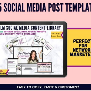 Network Marketing Social Media Posts MLM Social Media Posts - Etsy