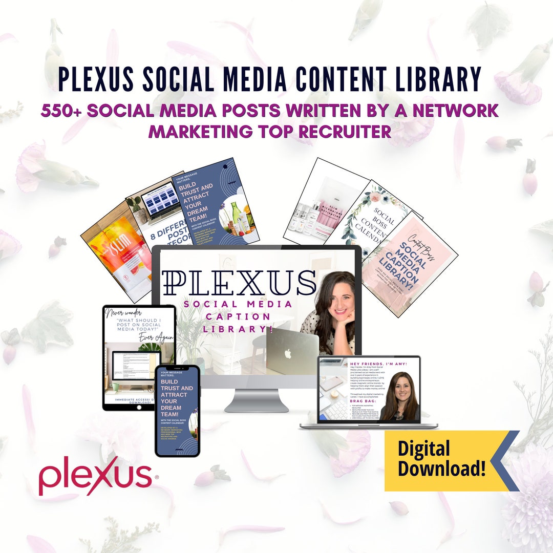 Plexus Social Media Posts | Plexus Content Calendar | Plexus Social Media Captions - Etsy