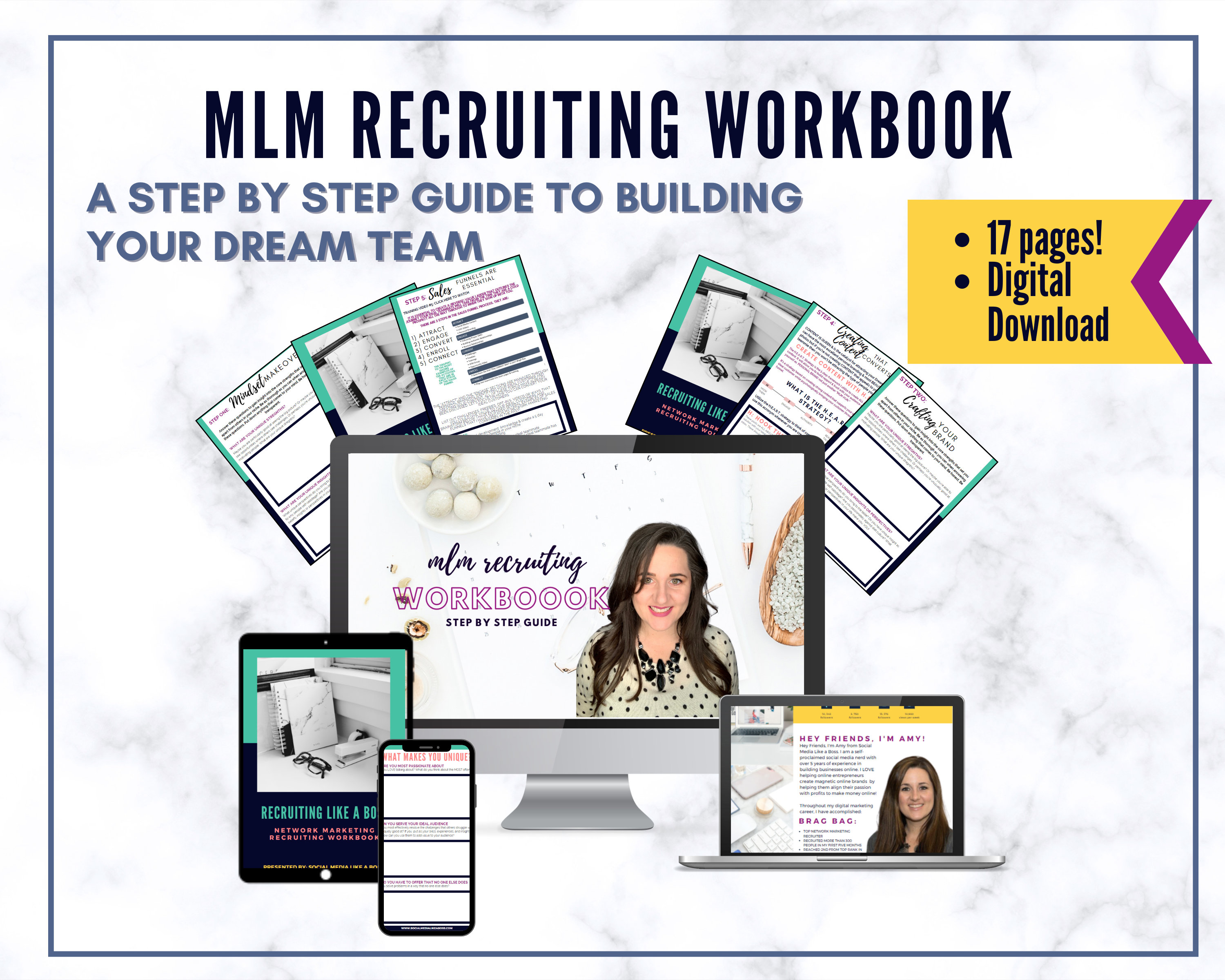 Direct Sales: Business Building Workbook, Recruiting Planner, MLM Team ...