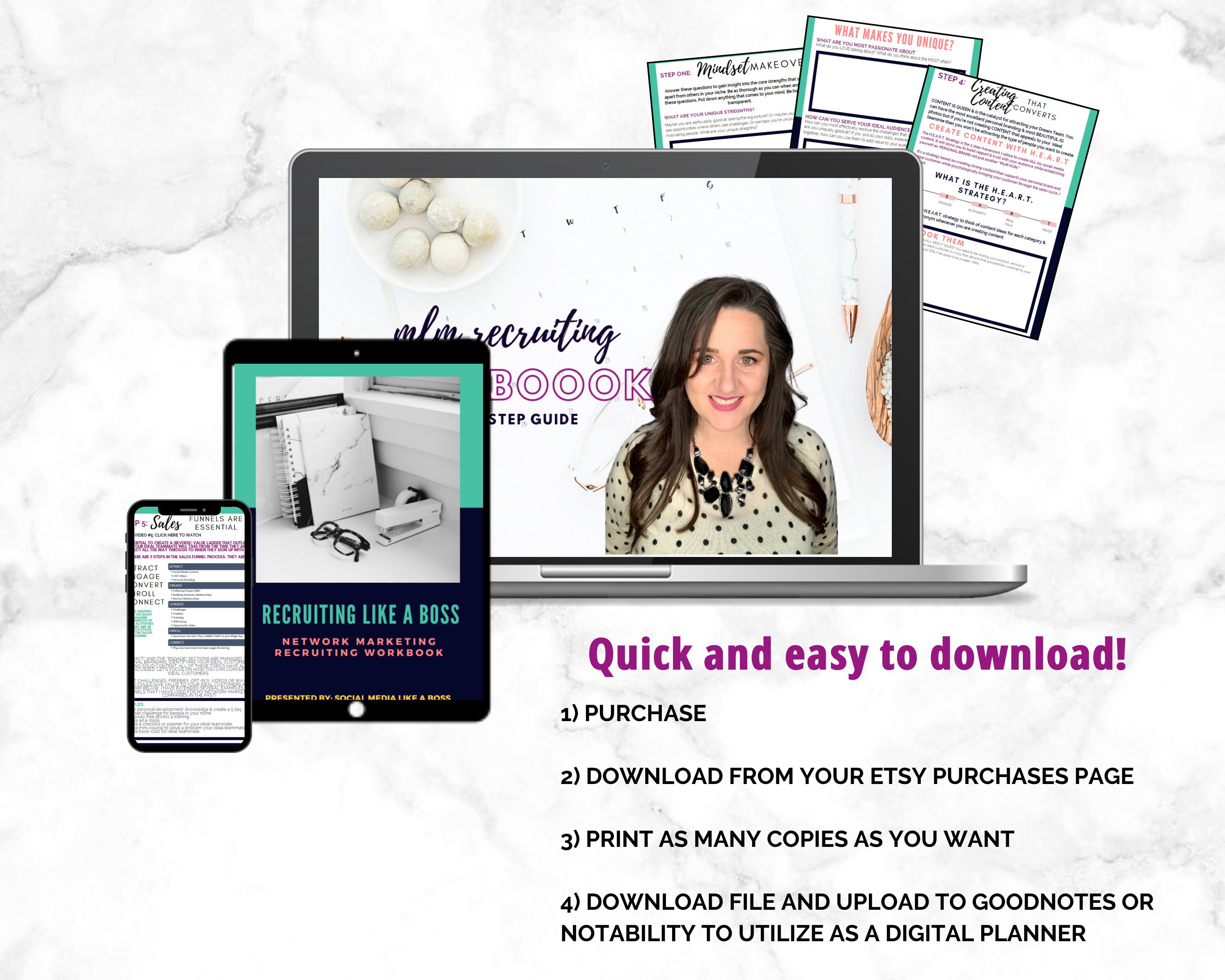 Direct Sales: Business Building Workbook Recruiting Planner | Etsy