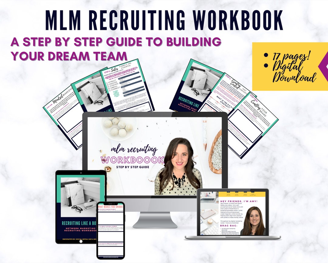 Network Marketing Recruiting Planner MLM Team Building Direct Sales ...