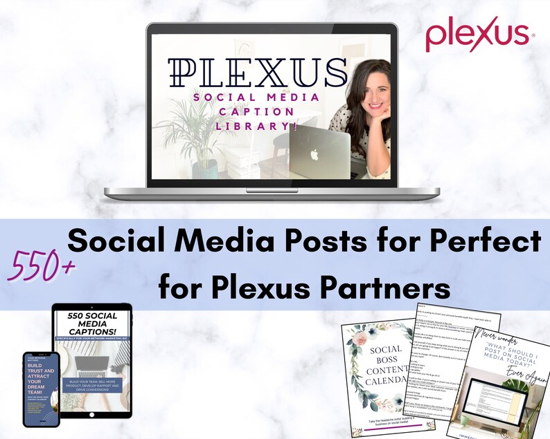 Plexus Social Media Posts Plexus Content Calendar Plexus Social Media Captions - Etsy