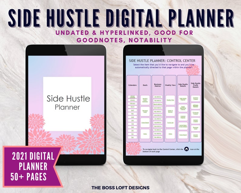 Side Hustle Planner MLM Planner Direct Sales Planner MLM Digital ...