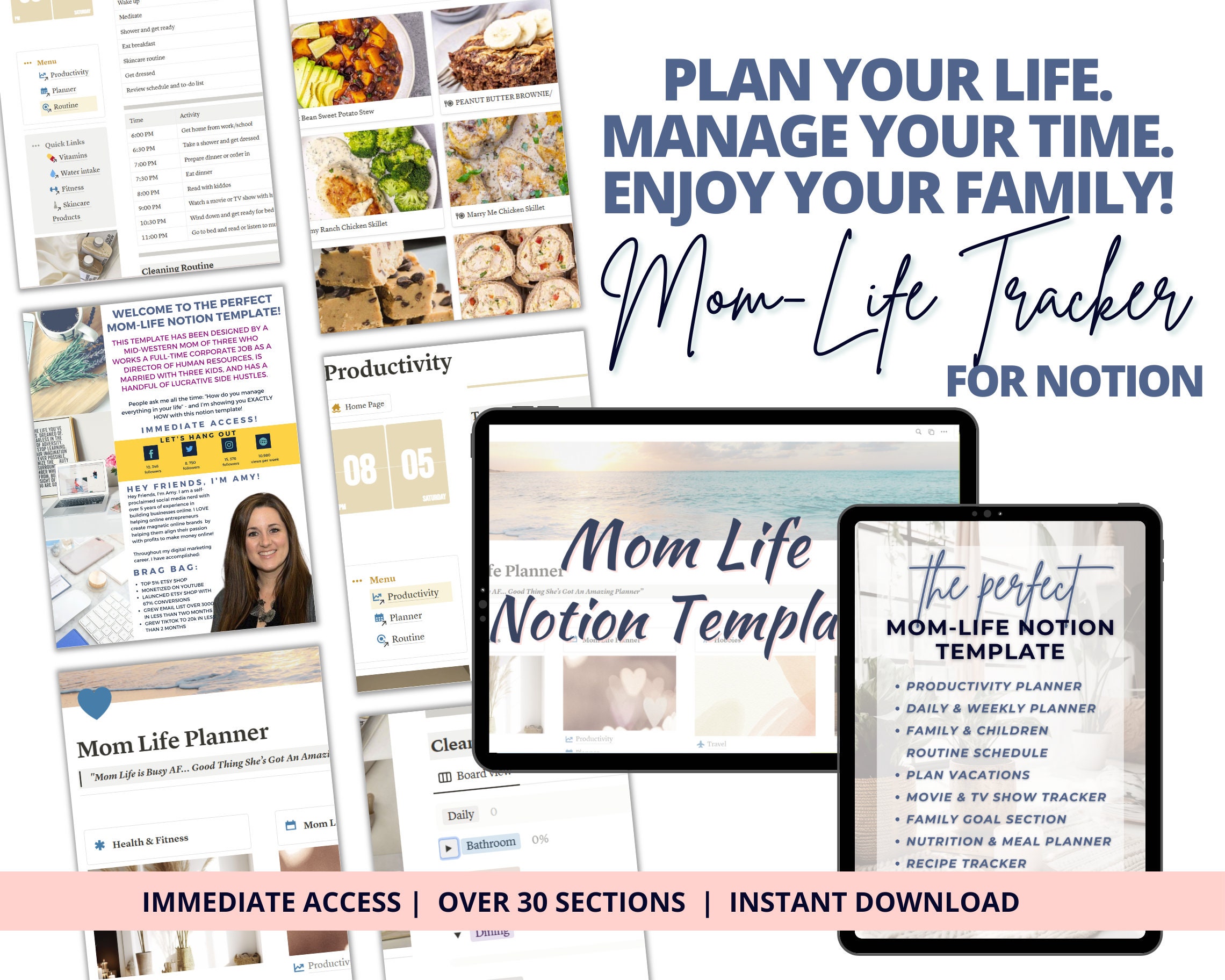 Notion Template for Moms | the Ultimate Notion Dashboard for Mom Life ...