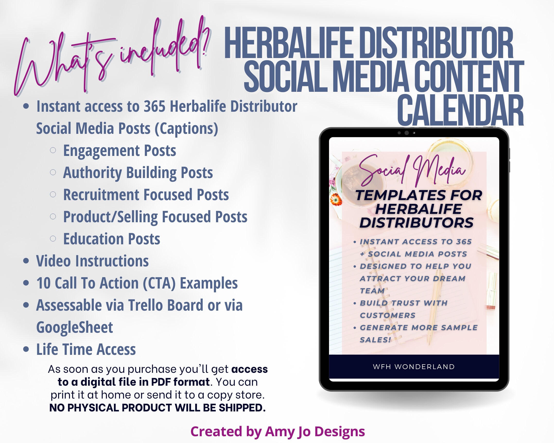 Herbalife Distributor Social Media Captions: 365 Customized - Etsy