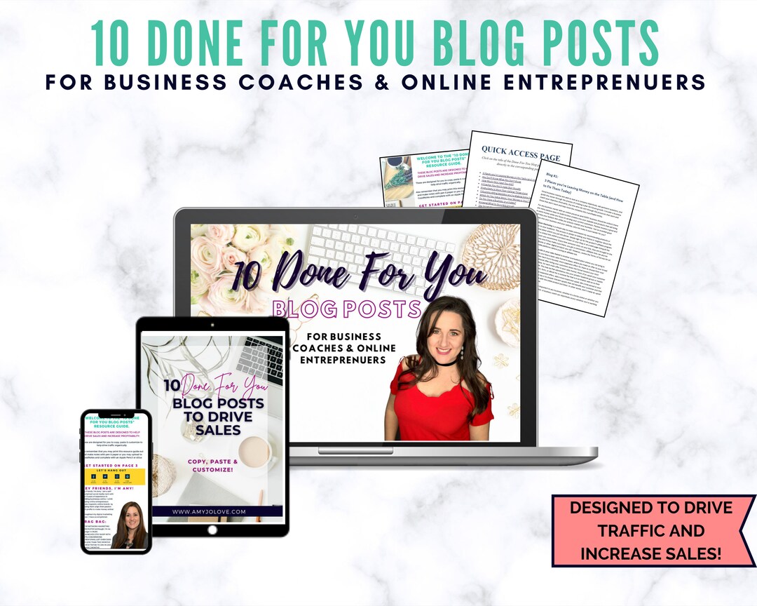 Done for You Blog Posts for Business Coach & Online Entrepreneur DFY ...