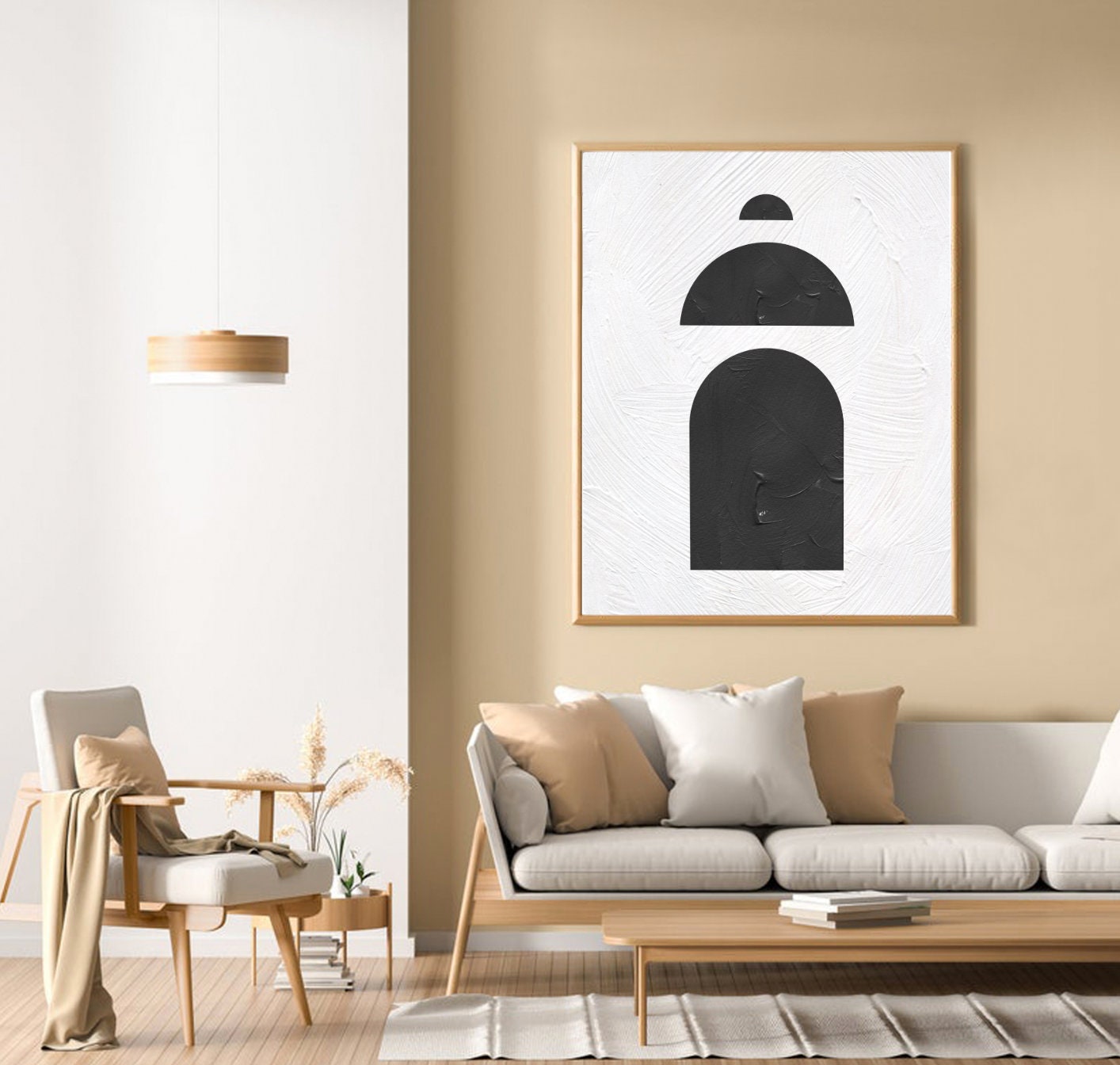 Abstract Semicircle Print, Printable Wall Art, Modern Gallery Wall ...