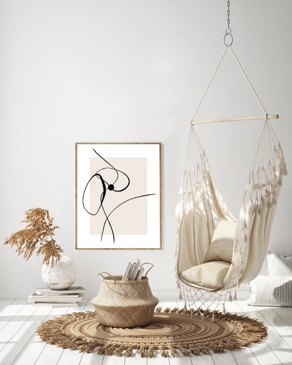 Fine Line Drawing Printable Wall Art One Line Drawing - Etsy