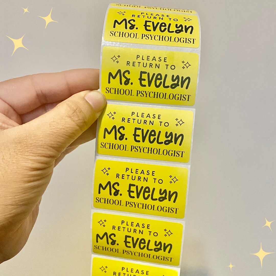 School Psychologist Labels (110 Count) - Etsy