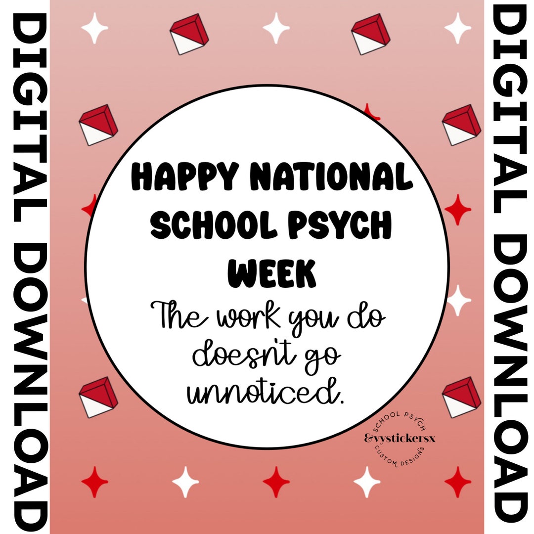National School Psych Week Gift Tag - Etsy