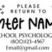 School Psychologist Labels (count: 120) - Etsy